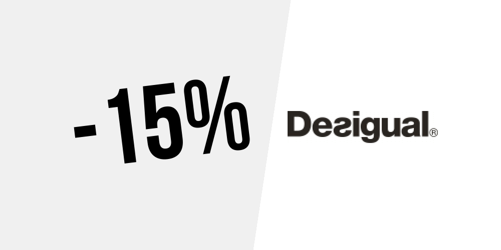 -15% → Desigual Portugal | Cupão desconto → Setembro 2018 | bomdesconto
